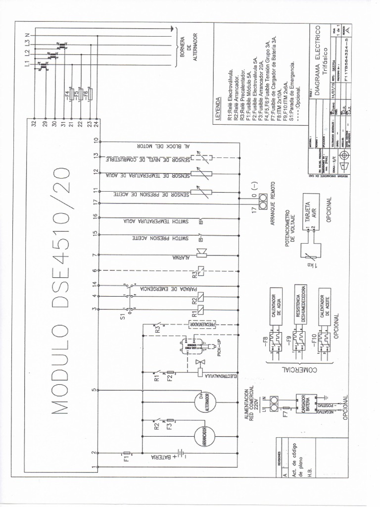 Diagrama Dse4520 | PDF