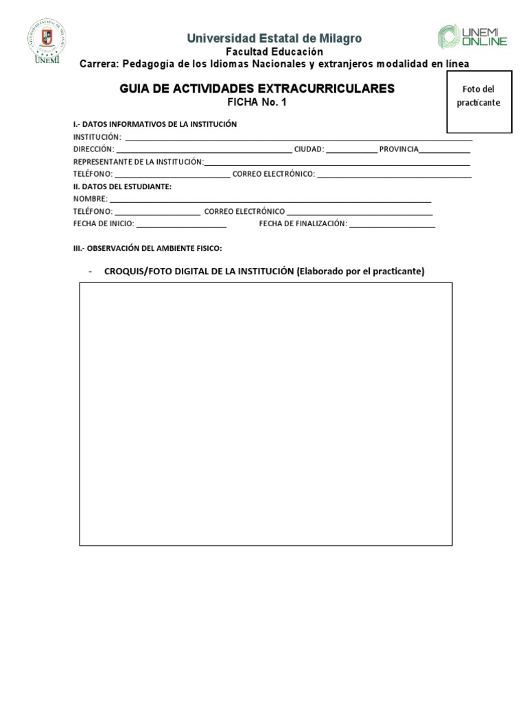 Fichas de Practica de Observación Primer Nivel - Idiomas Online - Editada y Lista Periodo - 1s ...