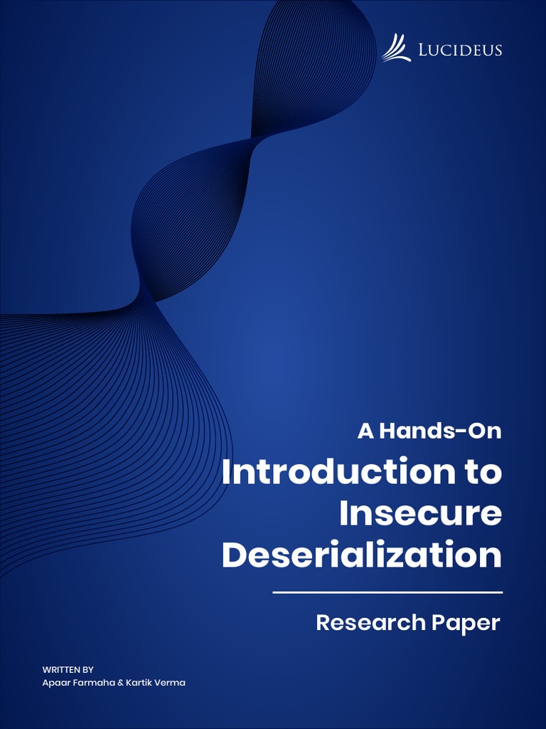 A Hands-On Introduction To Insecure Deserialization | PDF | Class (Computer Programming) | Http ...