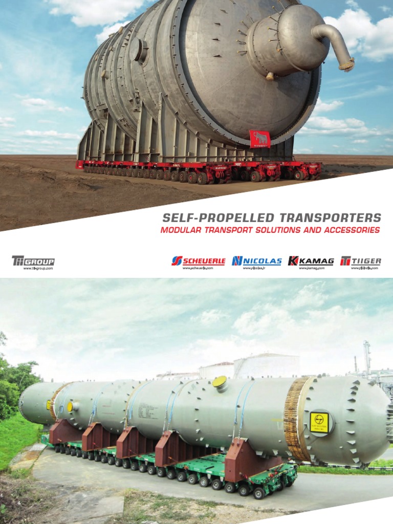 TII Group's Self-Propelled Transport Solutions | PDF | Steering | Truck
