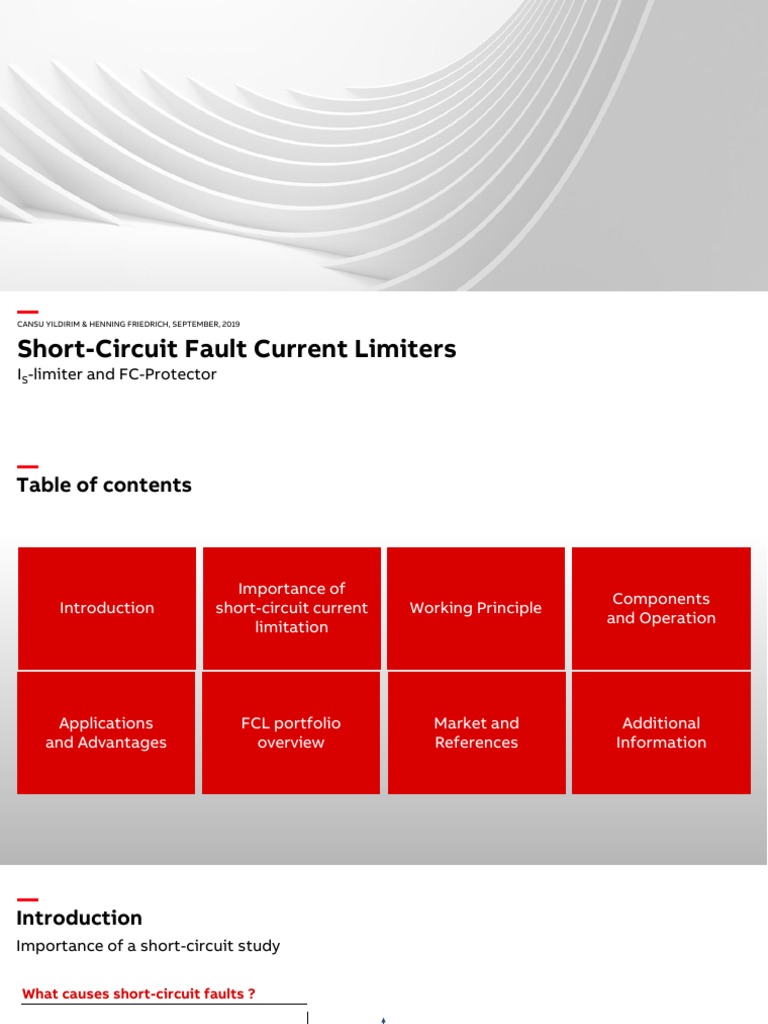 Short-Circuit Fault Current Limiters: I - Limiter and FC-Protector ...