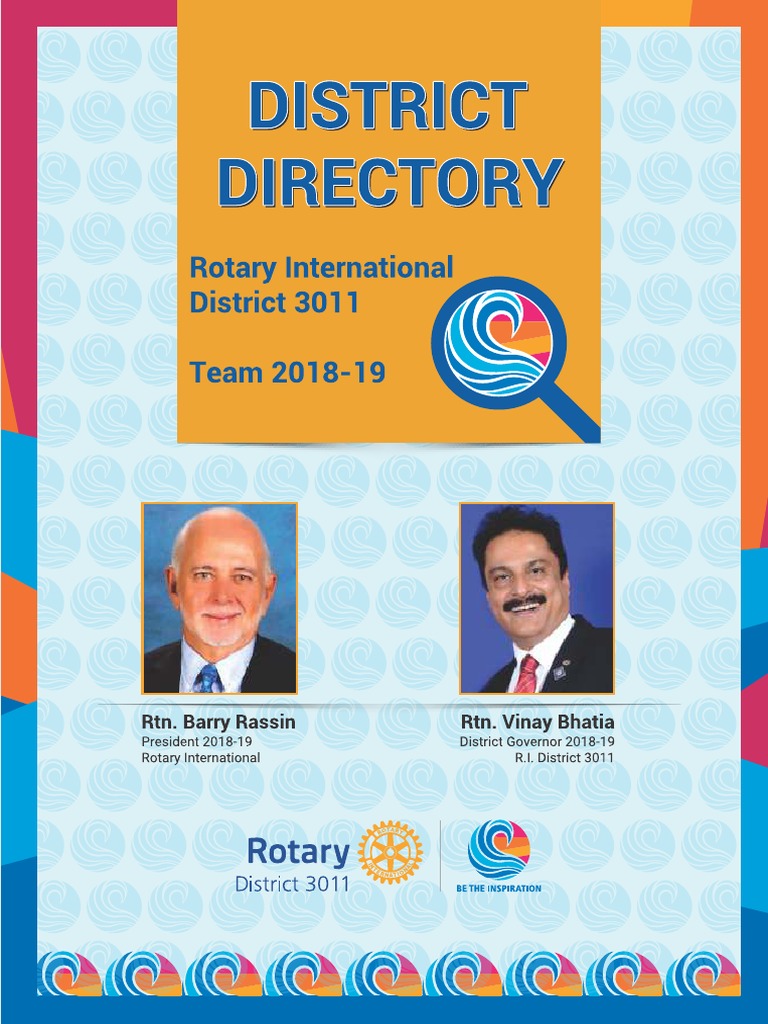 District Directory 2018 19 Rotarydelhi Central | PDF | New Delhi | Business
