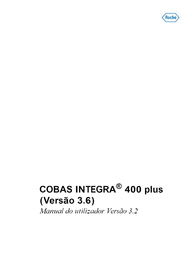 Roche COBAS INTEGRA 400 Plus User Manual | PDF