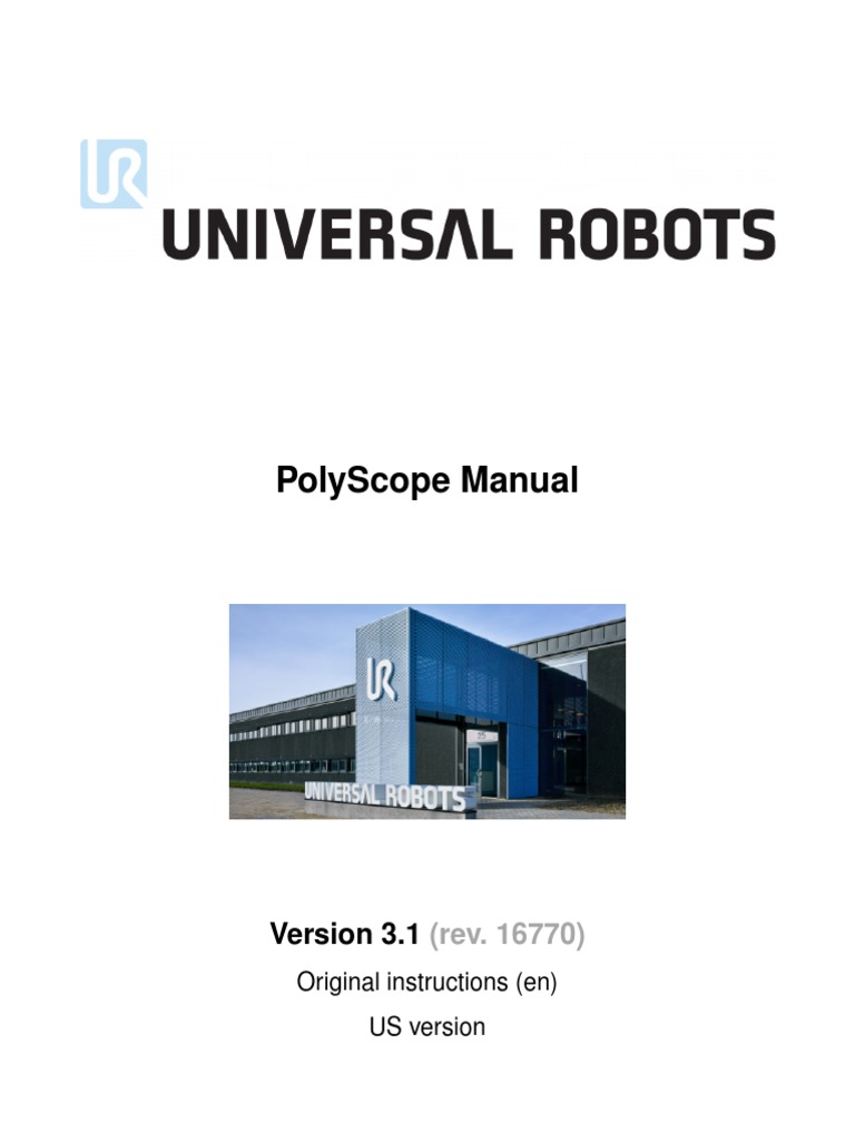 Polyscope Manual: Original Instructions (En) Us Version | PDF ...