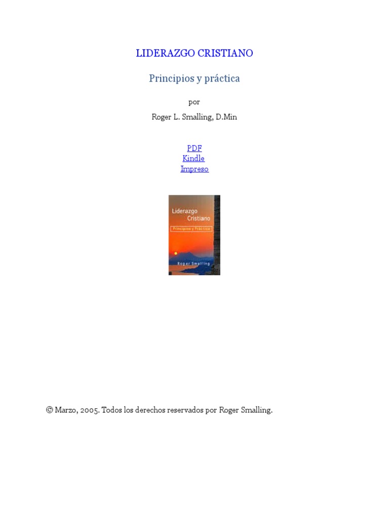 Formando Lideres Smalling | PDF | Liderazgo | Biblia
