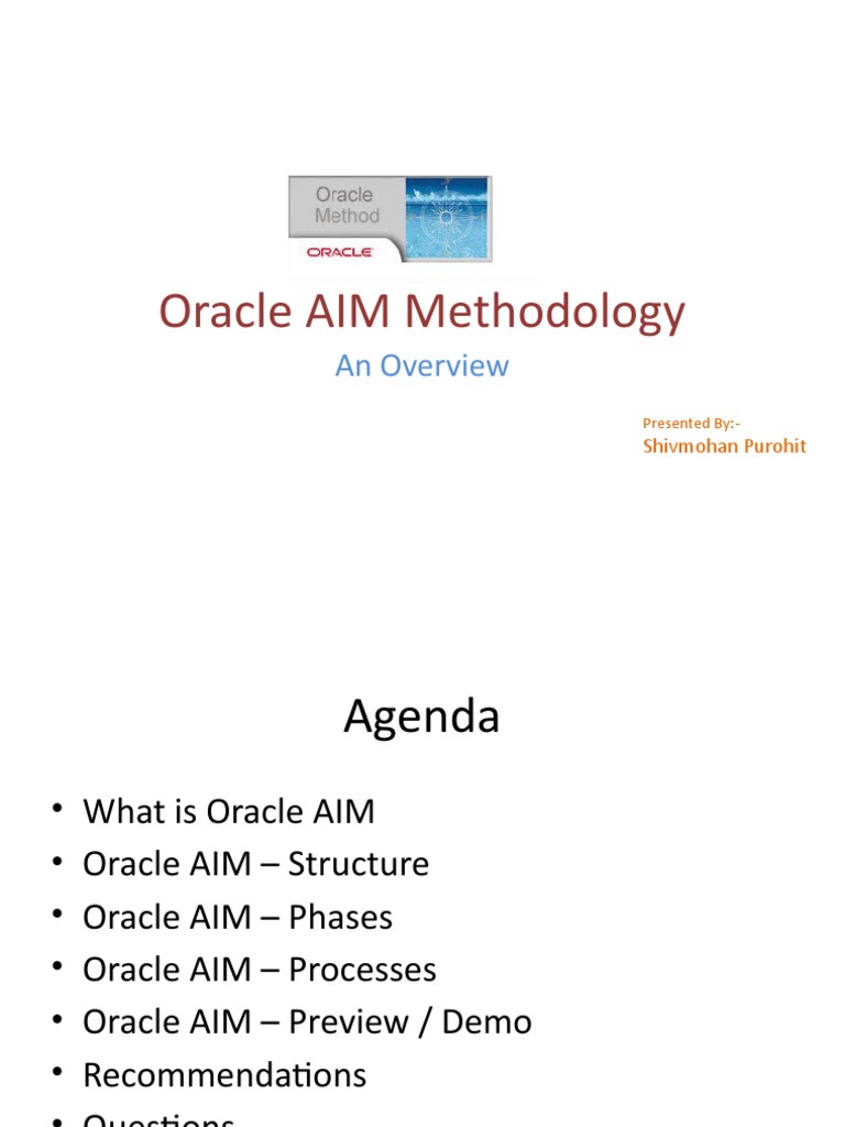 Oracle AIM Methodology: An Overview | PDF | Software Development Process | Business Process