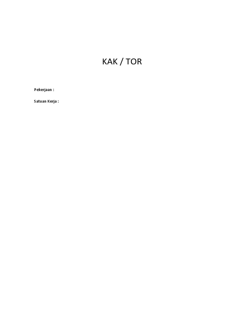 Konsep+KAK+Konsultan+Individu RAB | PDF | Teknologi & Rekayasa