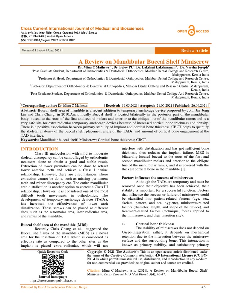 Buccal Shelf | PDF | Dentistry Branches | Health Sciences