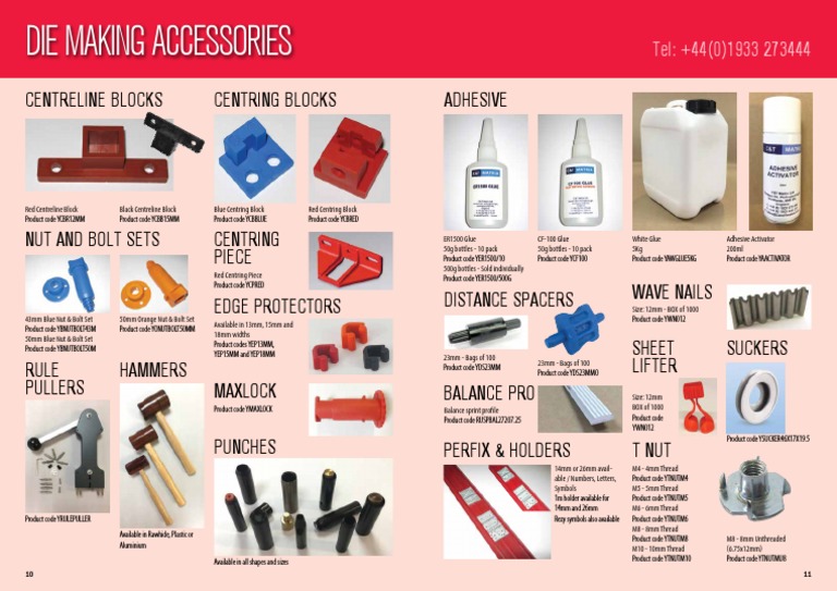 Die Making Accessories: Centreline Blocks Centring Blocks Adhesive ...
