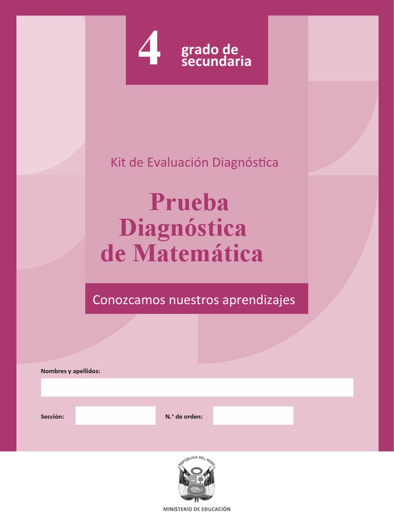 Prueba Diagnóstica de Matemáticas | PDF | Panes | Naturaleza