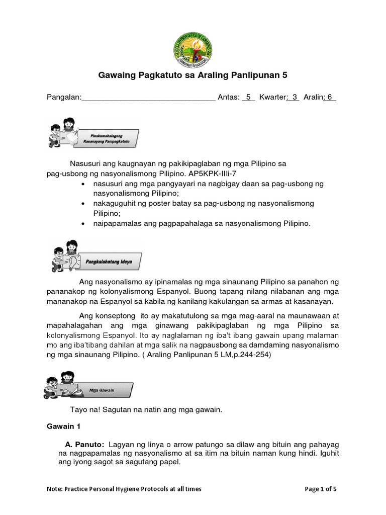 Grade 5 W6 Q3 Ap-Ana | PDF
