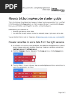 4tronix Bit:bot Makecode Starter Guide | PDF | Computing | Computer Engineering