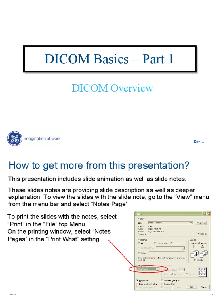 DICOM Basics - Part 1 | PDF | Medical Imaging | Information And ...