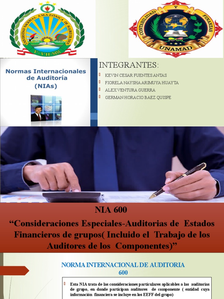 Nia 600 610 y 620 | Descargar gratis PDF | Auditoría | Contralor