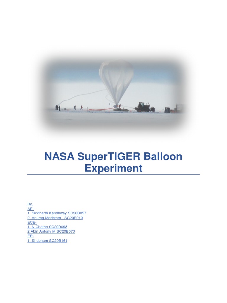 Nasa Supertiger Balloon Experiment | PDF | Cosmic Ray | Gamma Ray
