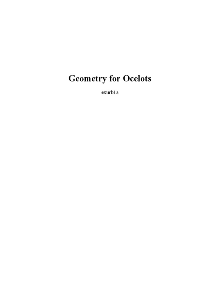 Geometry For Ocelots | PDF | Nature