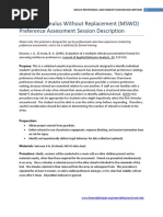 Brief Behavioural Assessment Tool | PDF | Behavior | Reinforcement