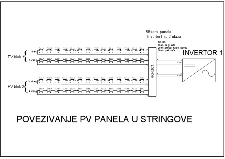 Povezivanje PV Panela U Stringove: Invertor 1 | PDF