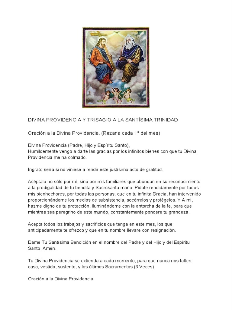 Trisagio A La Santísima Trinidad | PDF | Oración | espíritu Santo