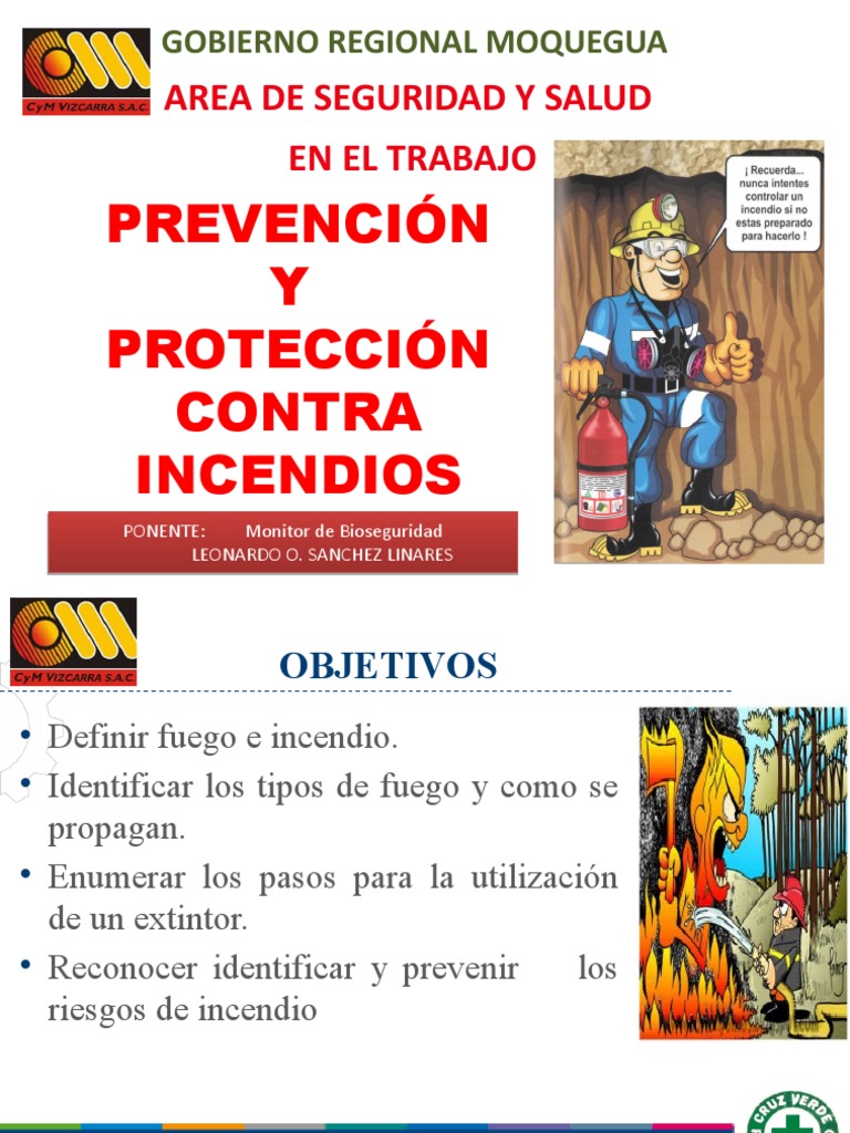 Prevención y Uso de Extintores | PDF | Combustión | Oxígeno