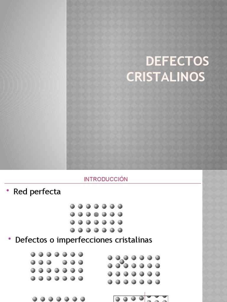 Jalgongo - Clase 9. Defectos Cristalinos | PDF | Dislocación ...