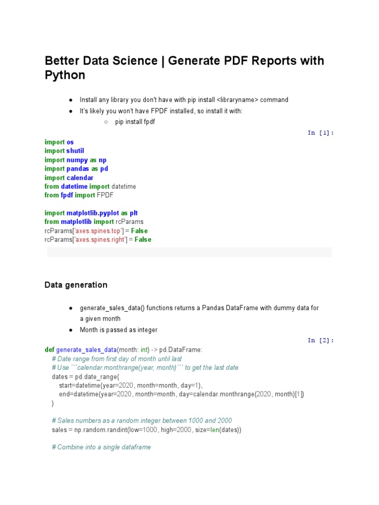 Better Data Science Generate PDF Reports With Python PDF Computer 