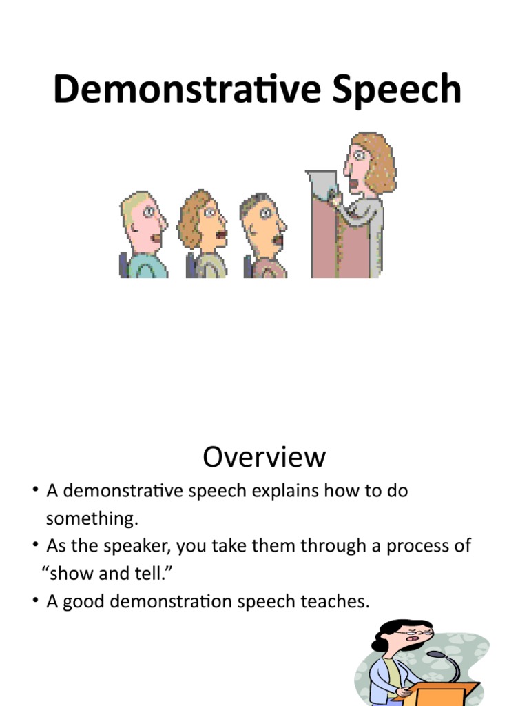 Demonstrative Speech | PDF | Career & Growth | Art