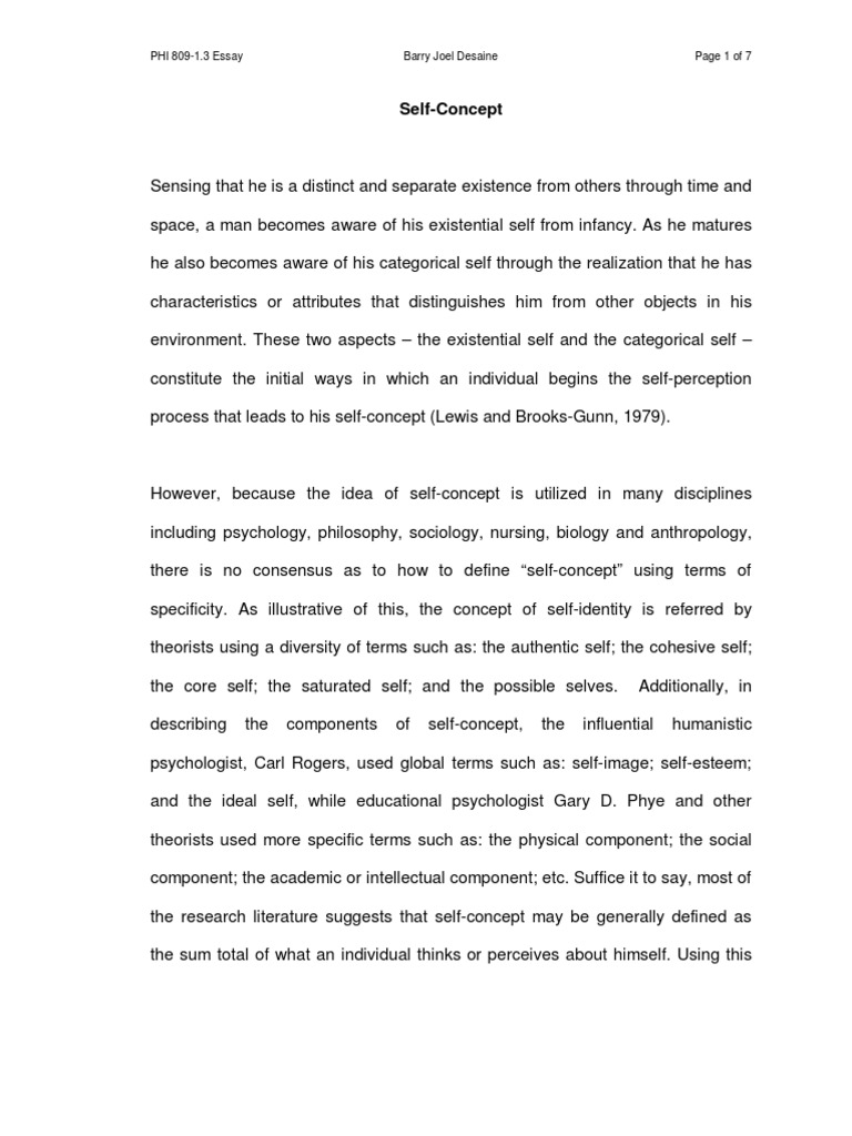 Self Concept | Download Free PDF | Self Concept | Self