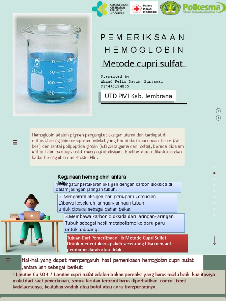 Pemeriksaan HB Metode Cupri Sulfat | PDF