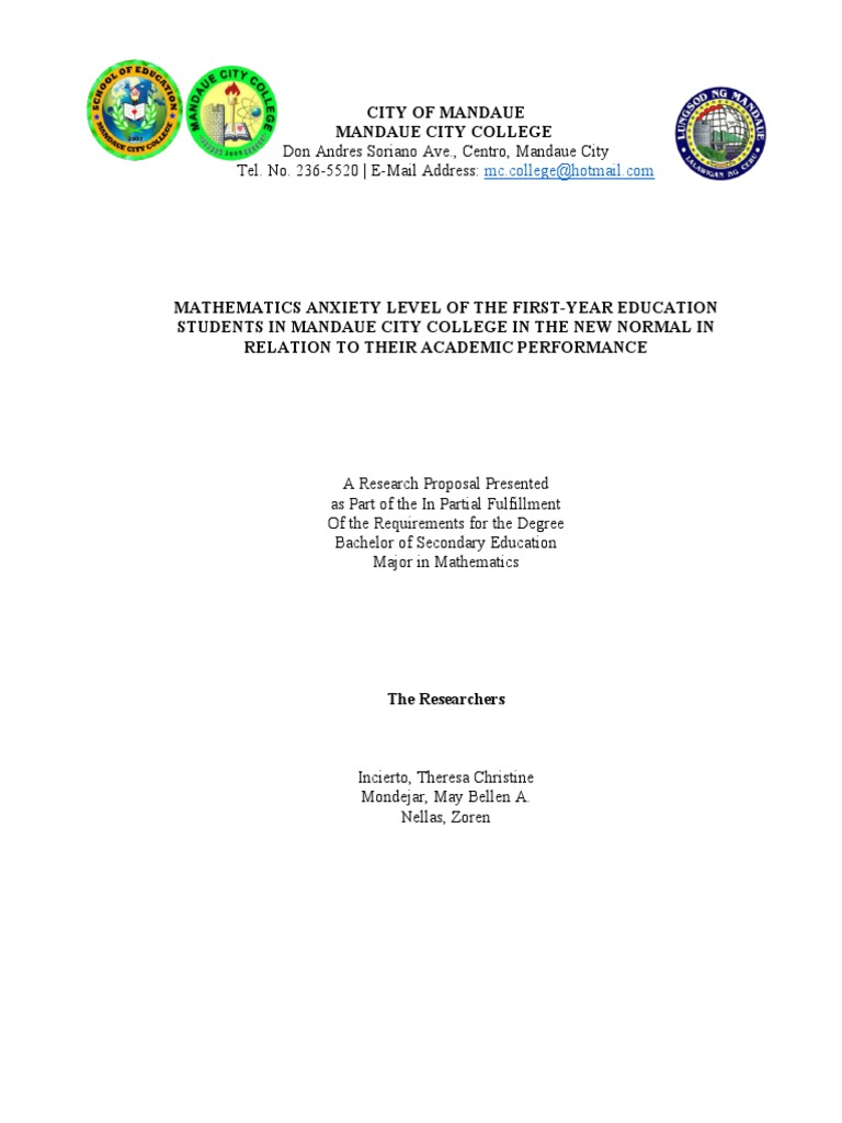 Res 302 Sample Preliminaries | PDF | Cognition | Science