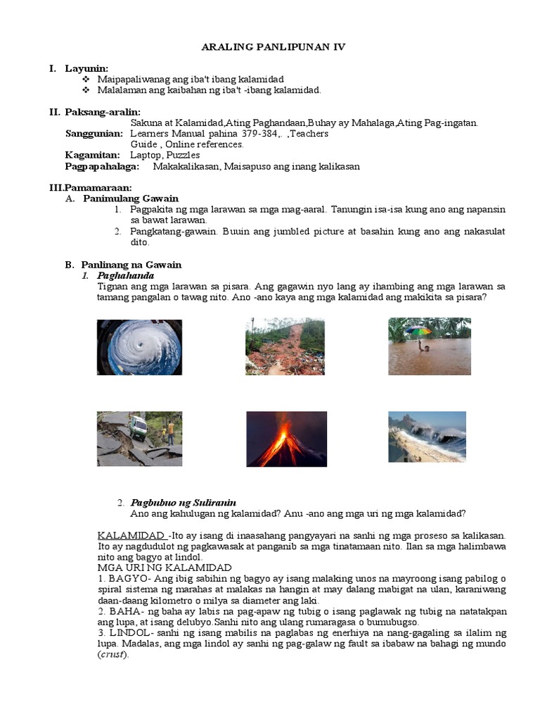 Araling Panlipunan Iv | PDF