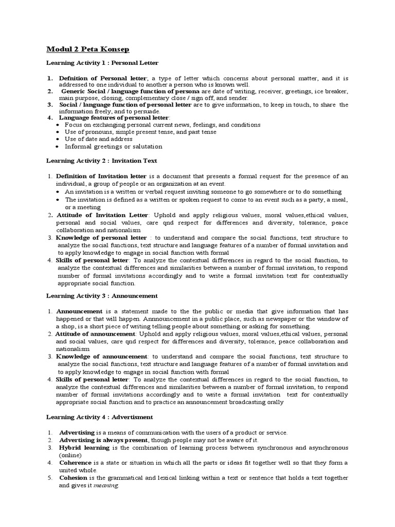 Modul 2 Peta Konsep | PDF | Value (Ethics) | Learning