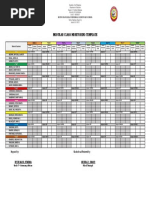 Modular Class Monitoring Template | PDF | Science | Science And Technology