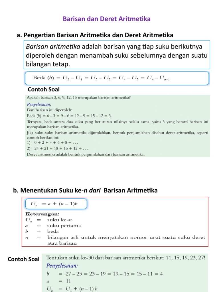 Baris Aritmatika | PDF