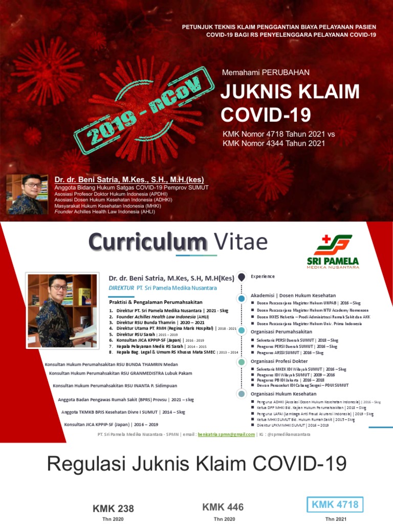 Memahami Beda KMK 4718 Dan 4344 Tentang Juknis Klaim Covid | PDF