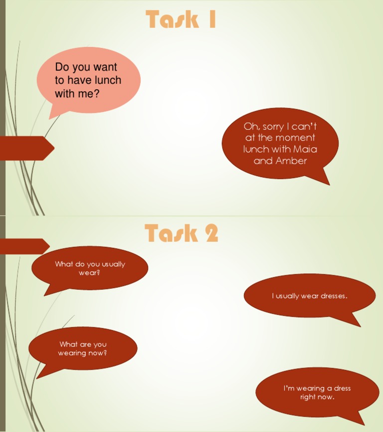 Task 1 and Task 2 | PDF