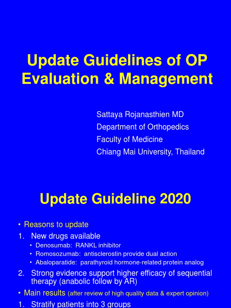 Update OP Guidelines 2020 May 8, 2021 | PDF | Osteoporosis | Endocrinology
