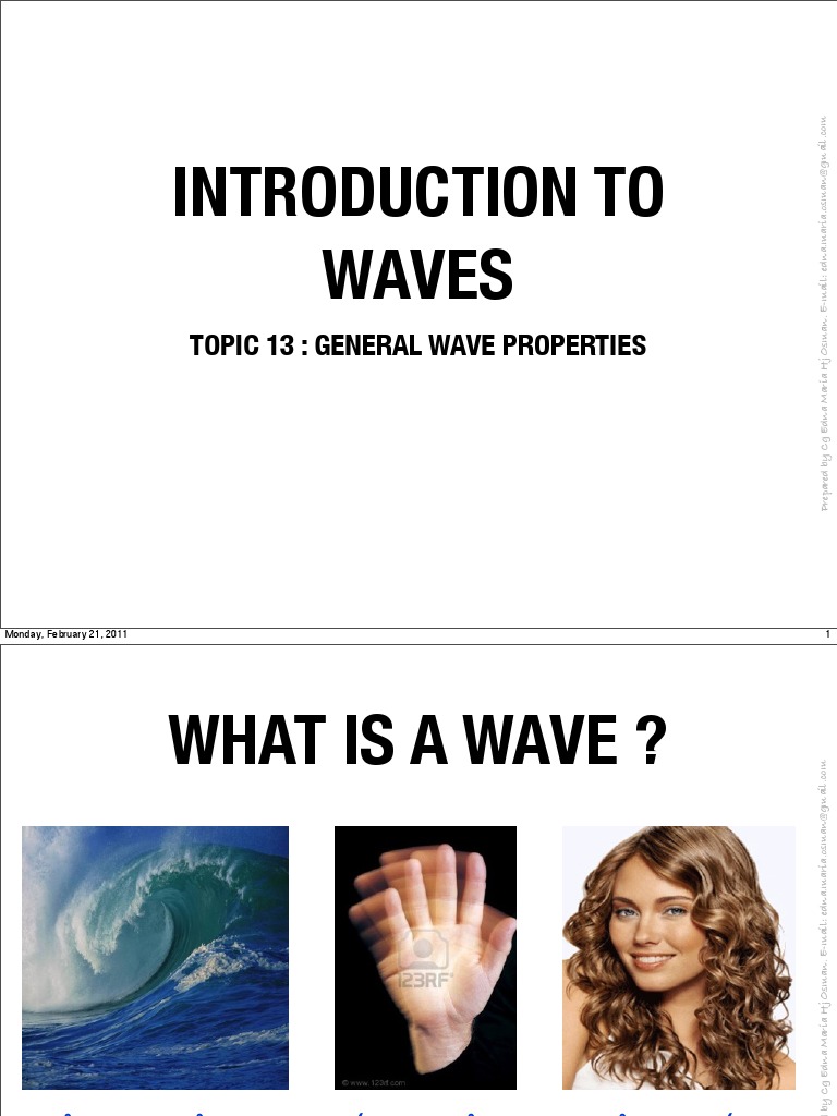 13 Intro To Waves | Download Free PDF | Wavelength | Waves