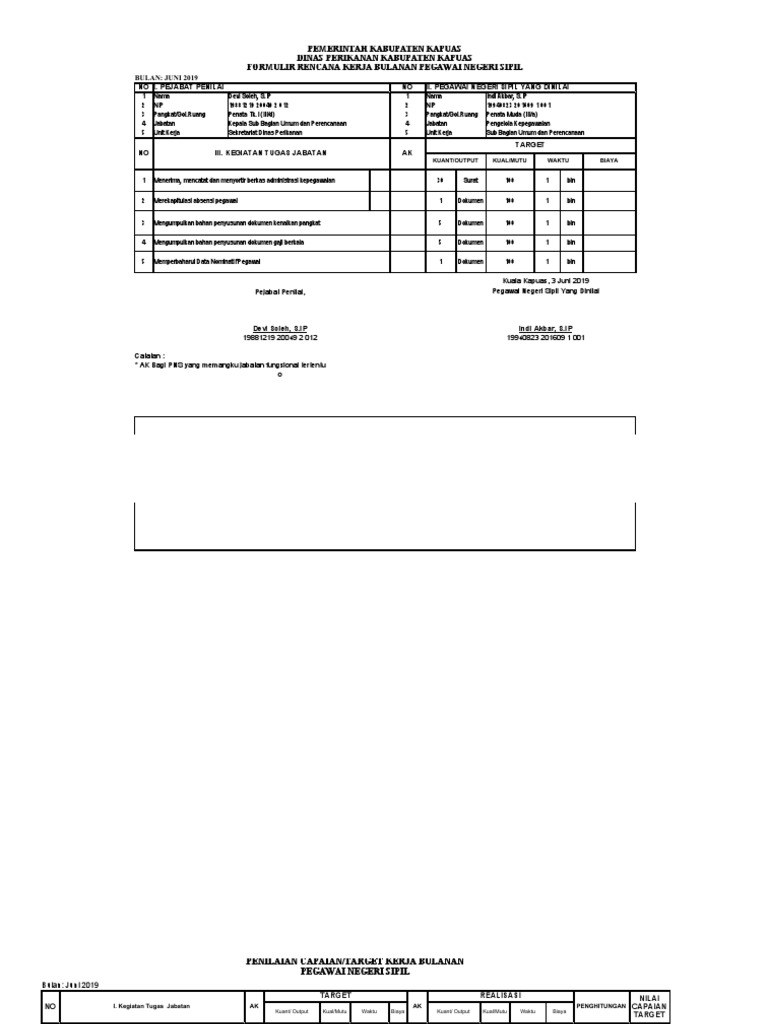 FORM SKP TPP Contoh Isian | PDF