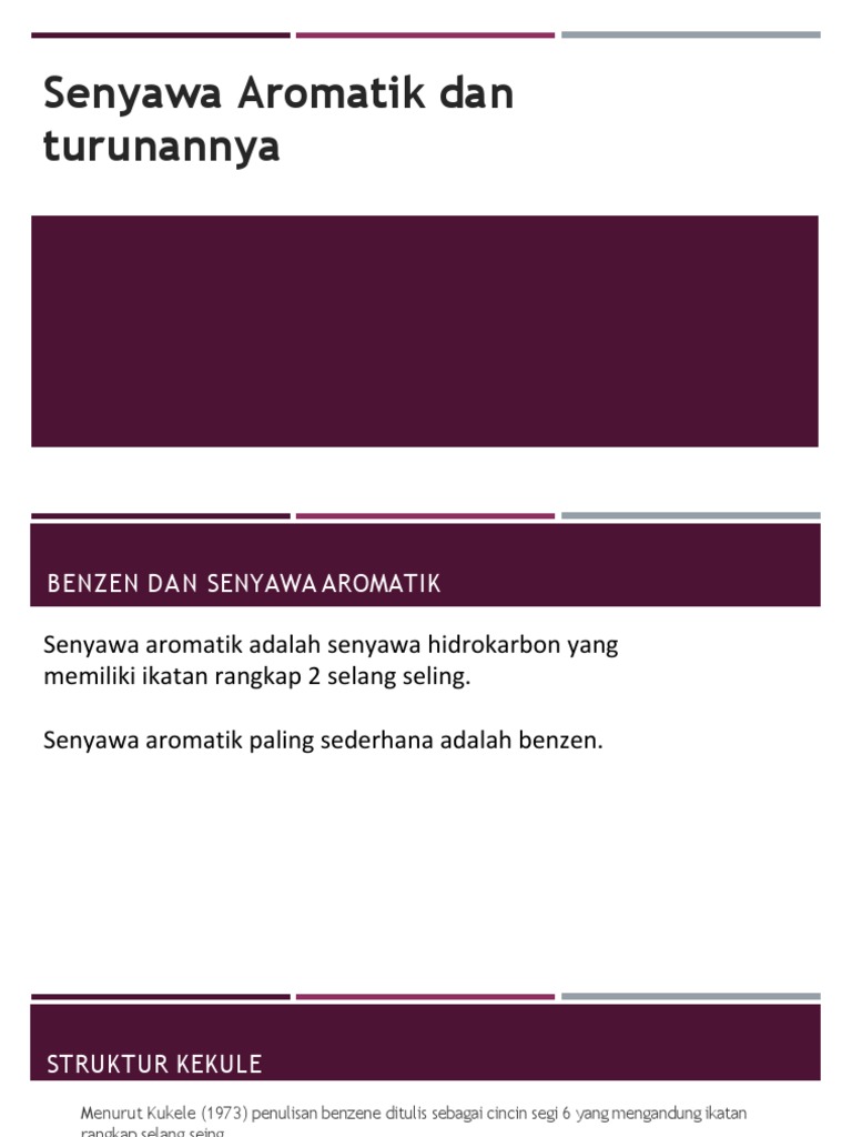 Senyawa Aromatis | PDF