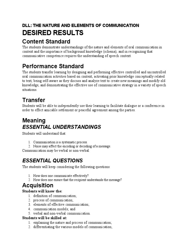 Oral Communication Notes | PDF | Nonverbal Communication | Communication