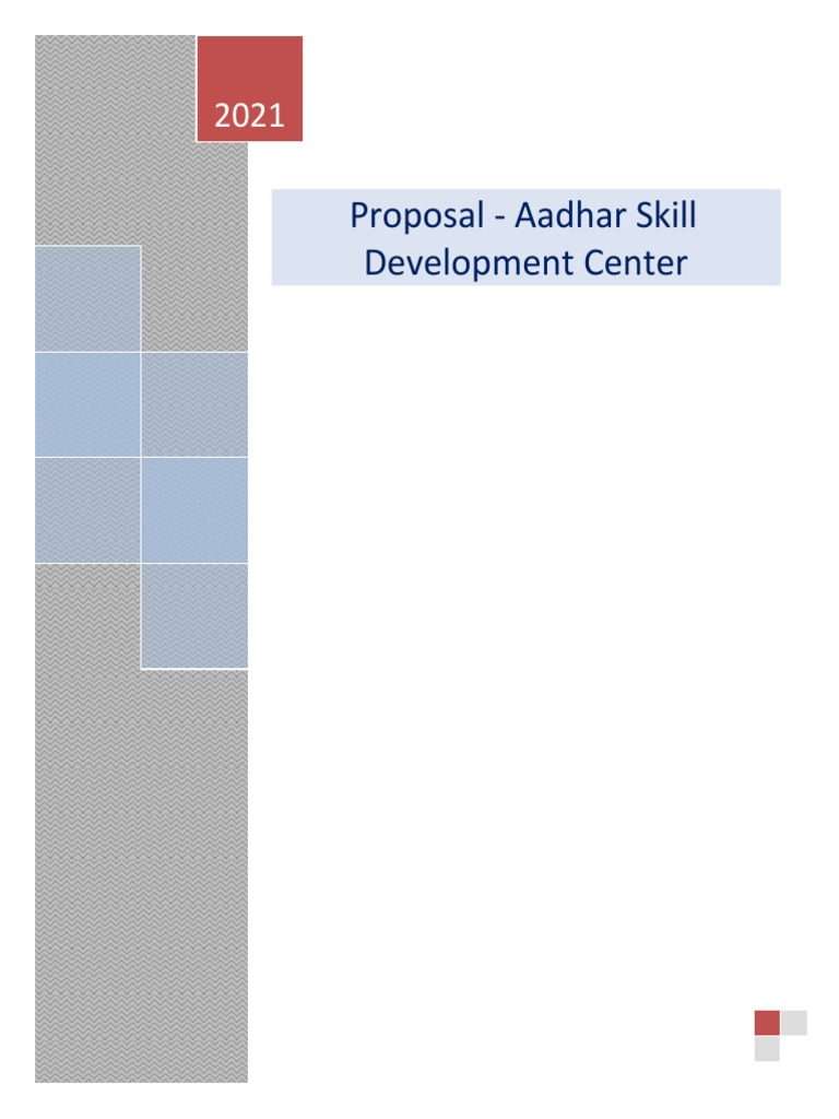 Proposal For Skill Development | PDF | Disability | Empowerment