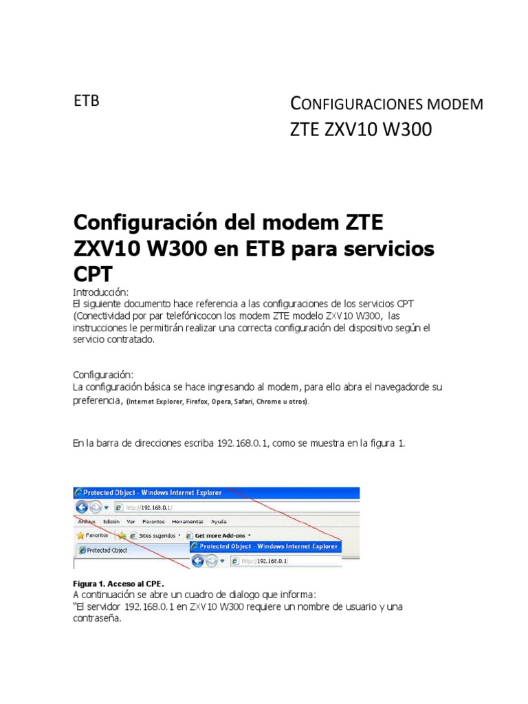 Configuración de Modems para ETB | PDF | Red de área amplia | Dirección IP