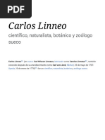 Biografía de Carl Von Linneo | PDF
