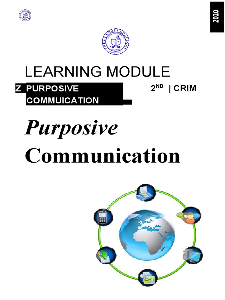 Learning Module: Purposive | Download Free PDF | Nonverbal ...