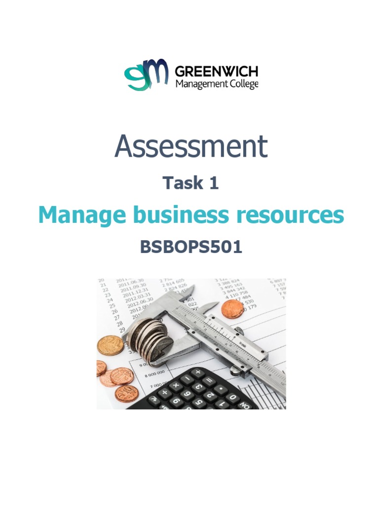 BSBOPS501 Resource Management Assessment | PDF | Risk Management | Risk