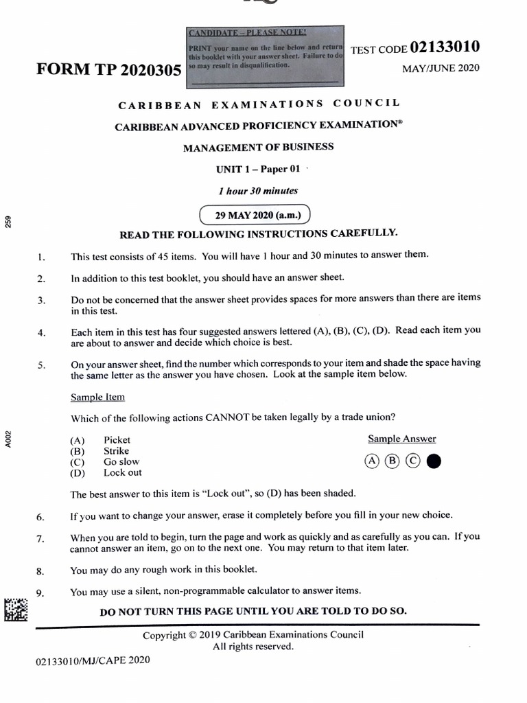 Cape Mob 2020 U1 P1 | PDF | Investing | Profit (Economics)