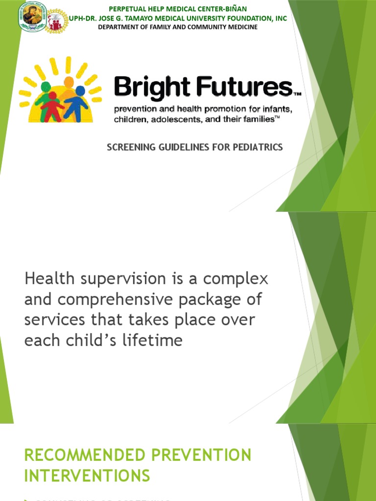 PGI MANIMTIM - CPG - BF Screening Guidelines For Pediatrics | PDF | Tuberculosis | Sexually ...