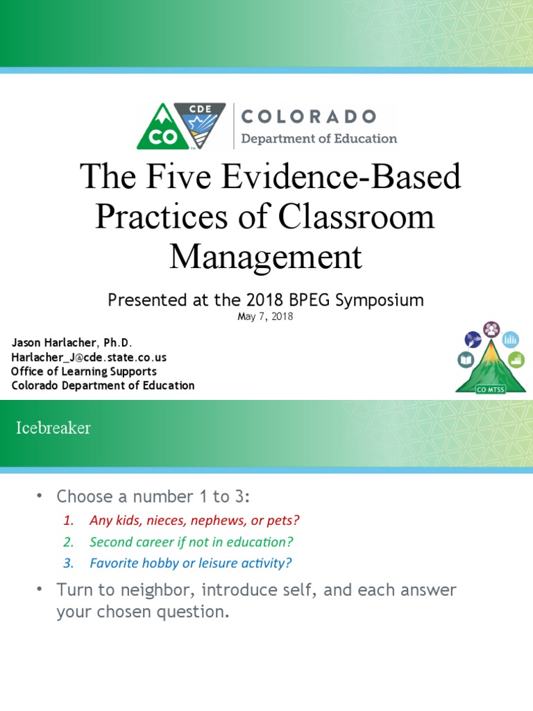 Classroom Management Essentials | PDF | Classroom Management ...