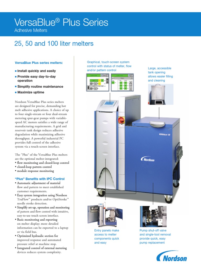 VersaBlue Plus Melters | PDF | Touchscreen | Electrical Engineering